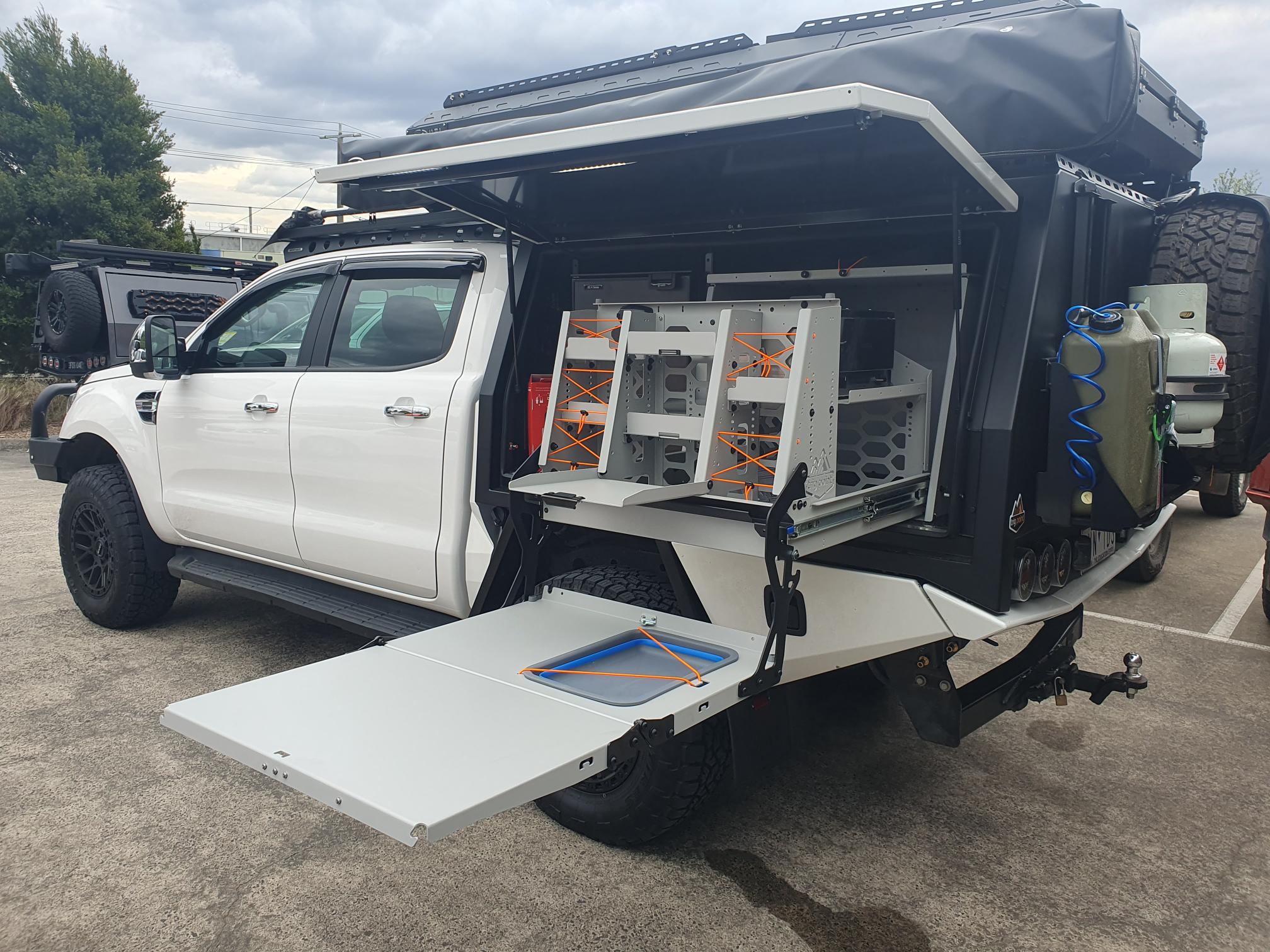 Large Canopy Slide out Kitchen Pantry | Trig Point Australia